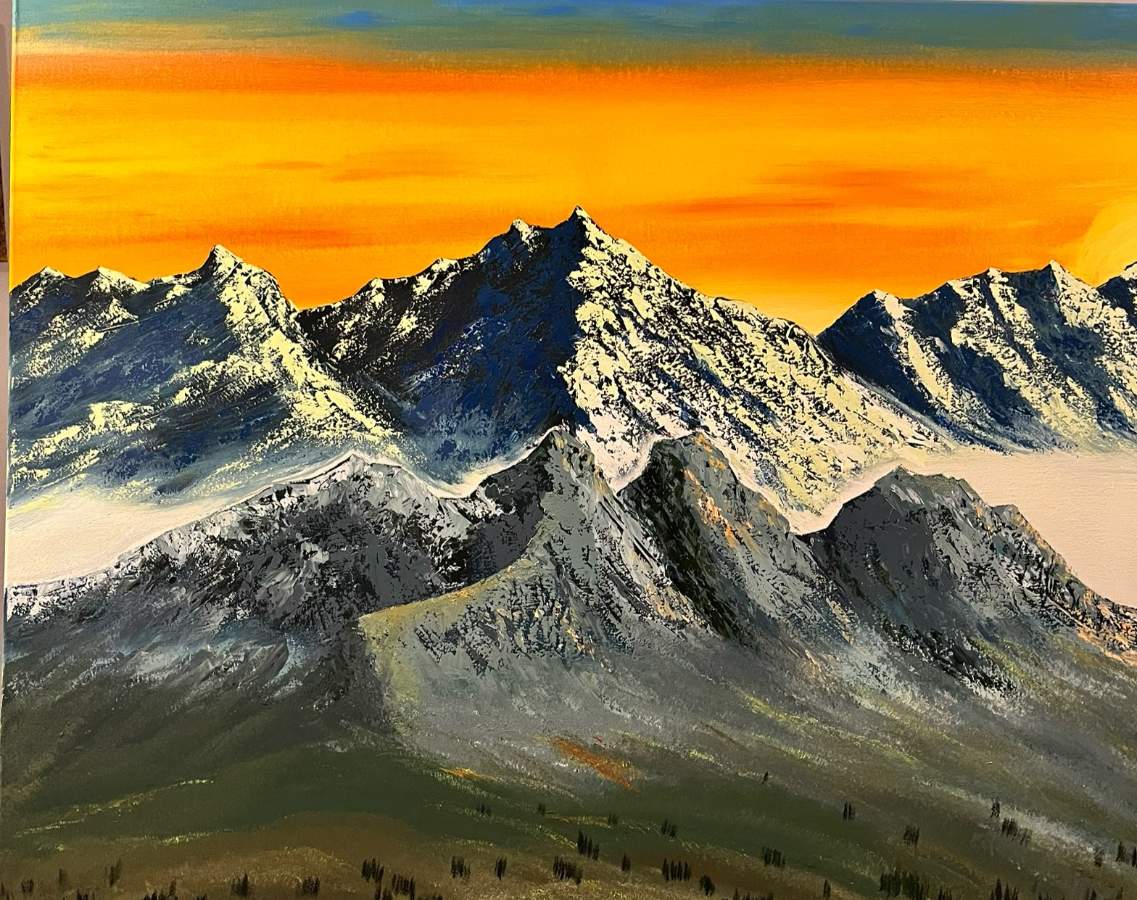 Austrian Alps Sunset