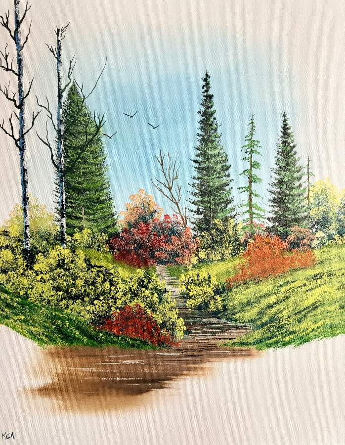 Autumn In the Oregon Woods (Paint With Bram Tutorial)