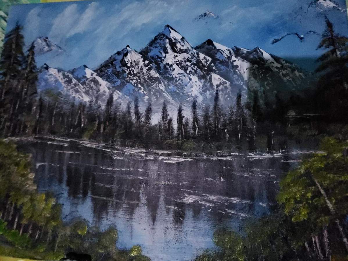 Little Post Christmas Mountain Scape