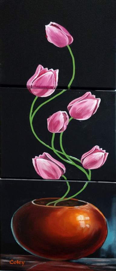 Copper Pot Tulips
