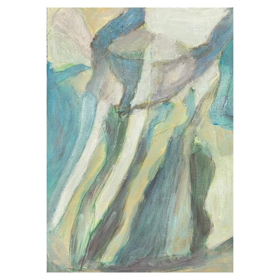 Standing tall, Acrylic on paper, 10 x 7 inches, unframed.