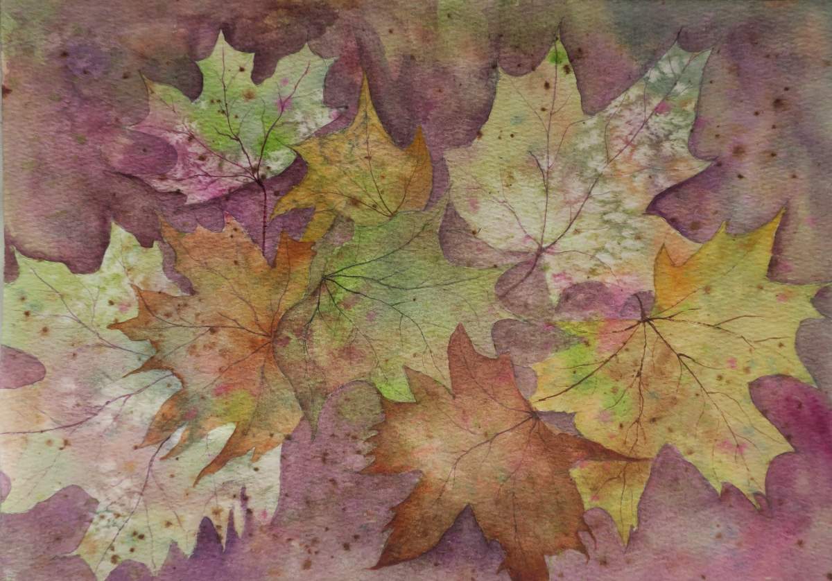 Autumn Leaves - Lois and Morgaine Davidson Art