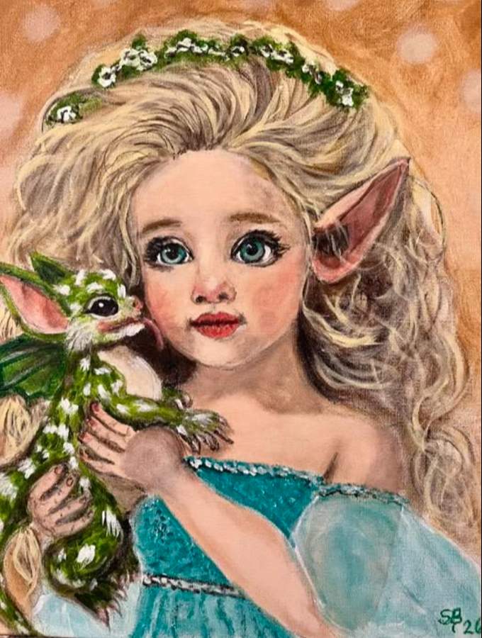 Pixie and her little dragon!